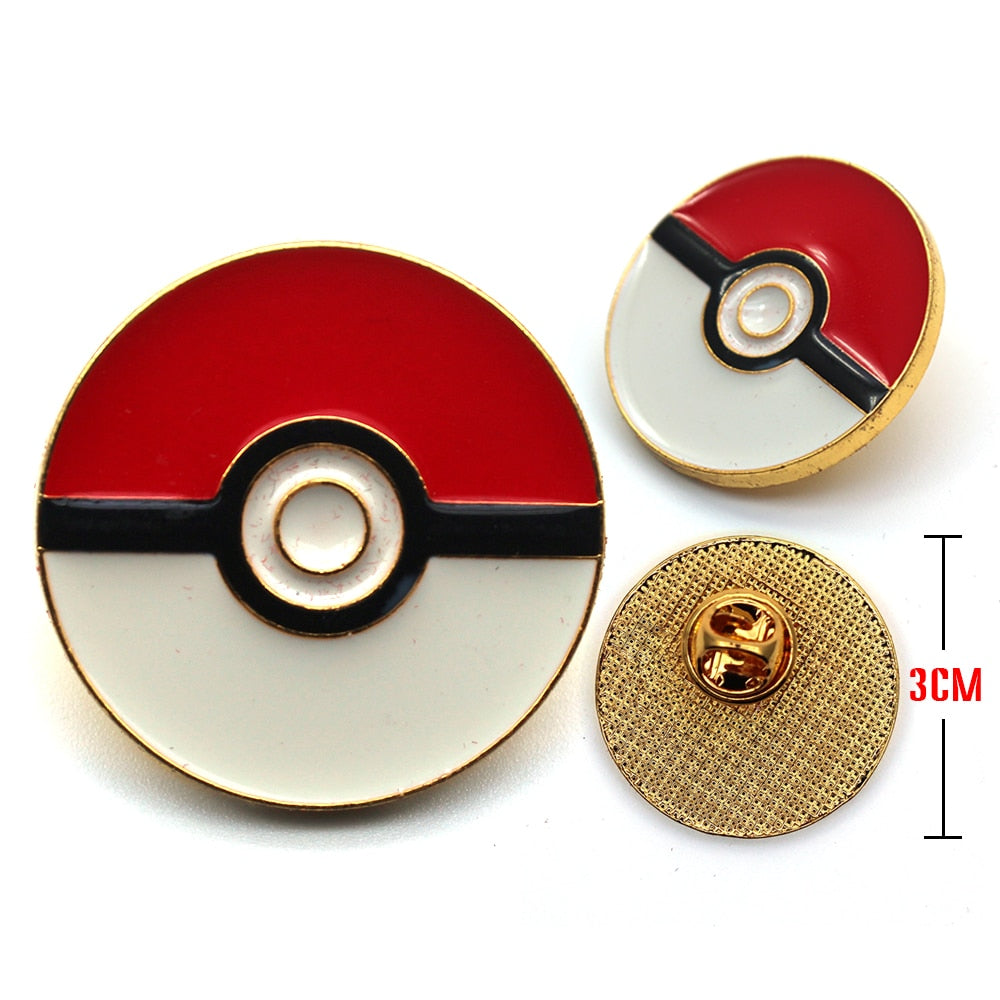 Pokemon Poke Ball Gold Pin — MangasGeek